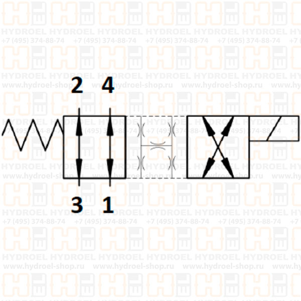 Четырехлинейный клапан с дискретным электроуправлением SVA0.S08.04.A00 IM000181529